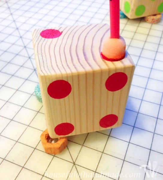 Colorful Yard Dice Tutorial - Houseful of Handmade