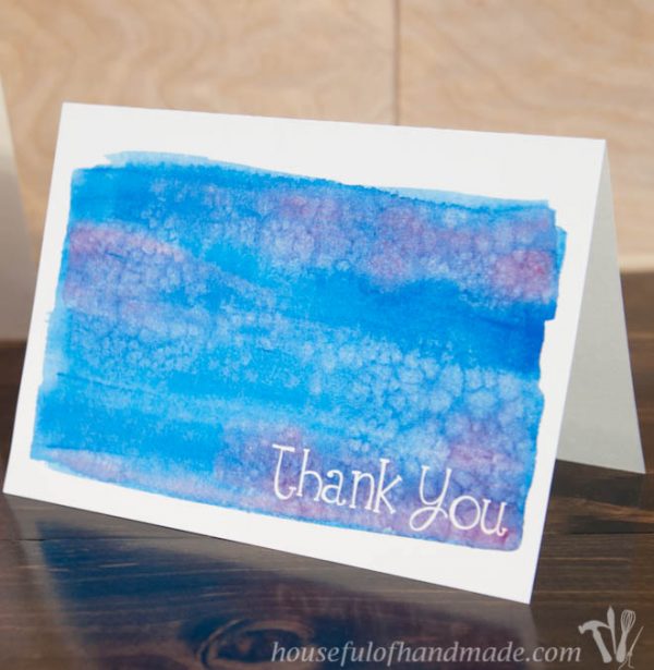 Watercolor Thank You Cards - Houseful of Handmade