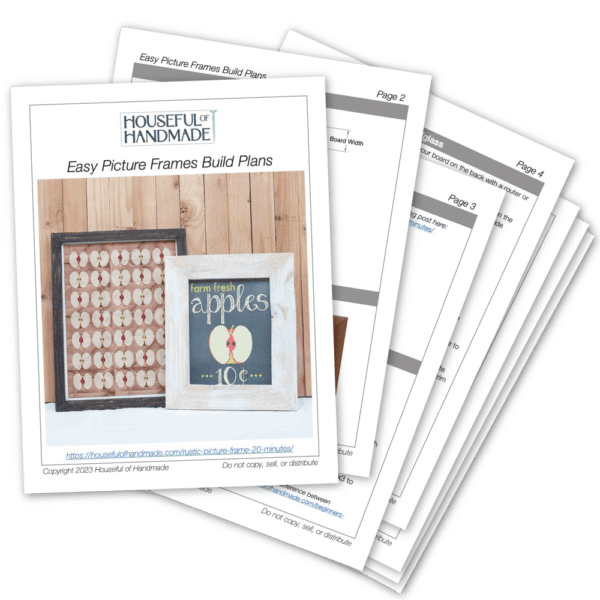 Build Easy DIY Picture Frames in 20 Minutes - Houseful of Handmade