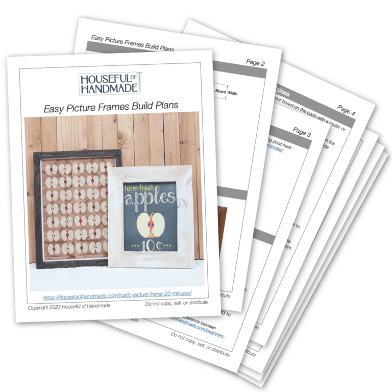 Build Easy DIY Picture Frames in 20 Minutes - Houseful of Handmade