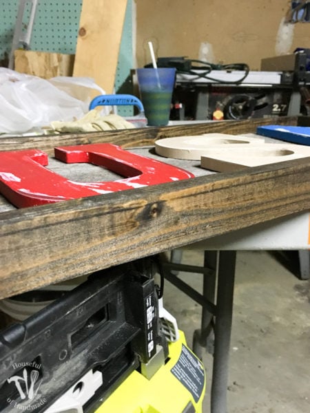 Easy DIY Rustic USA Wood Sign - Houseful of Handmade