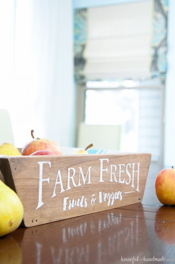DIY Farmhouse Style Produce Basket - Houseful of Handmade