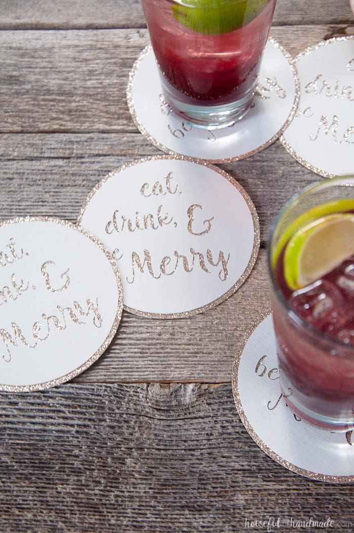 DIY Drink Coasters & a Virtual Cocktail Party • Crafting my Home