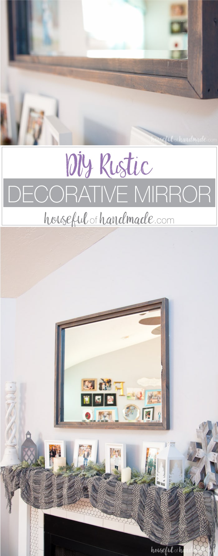 DIY Rustic Mirror - Houseful of Handmade