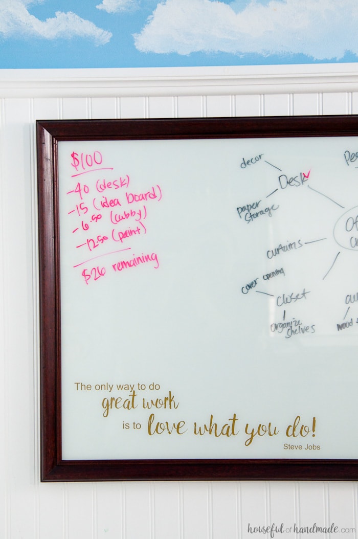 DIY Idea Board for the Office & Craft Room - Houseful of Handmade