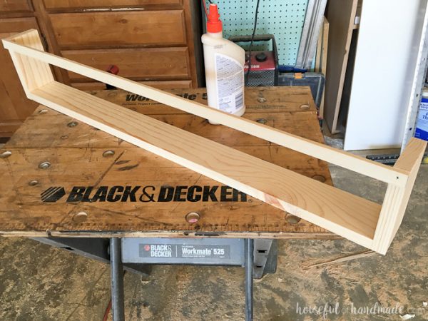 DIY Paint Storage Shelves - Houseful of Handmade