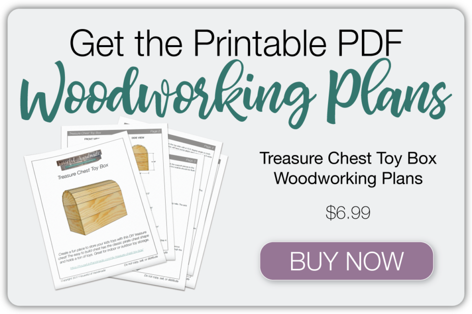 DIY Treasure Chest Toy Box - Houseful of Handmade