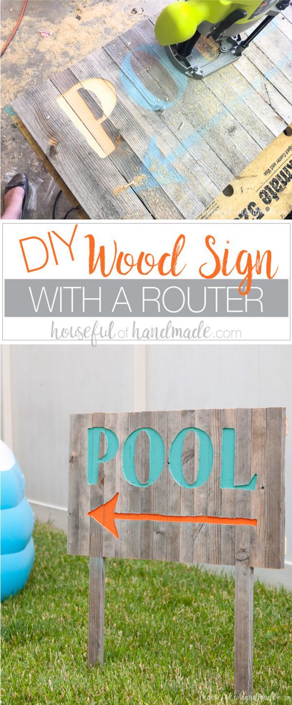 DIY Wood Sign with a Router - Houseful of Handmade