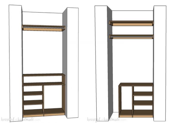 $100 Room Challenge: DIY Custom Master Closet Plan - Houseful of Handmade