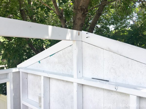 Our DIY Playhouse: The Roof - Houseful of Handmade