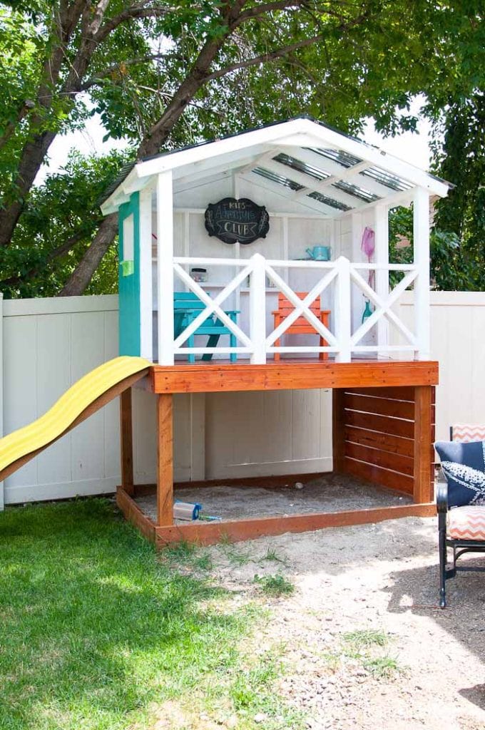 Our DIY Playhouse: The Roof - Houseful of Handmade