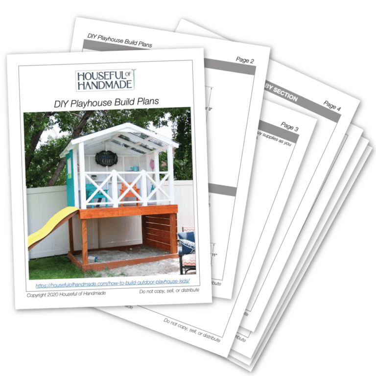 Our DIY Playhouse: The Roof - Houseful of Handmade