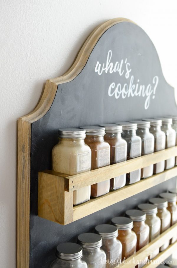 Wooden Spice Rack Build Plans - Houseful of Handmade