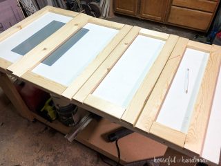 How to Build Cabinet Doors Cheap {Update your cabinets or built-ins}