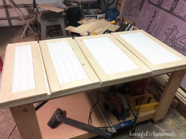 How to Build Cabinet Doors Cheap {Update your cabinets or built-ins}