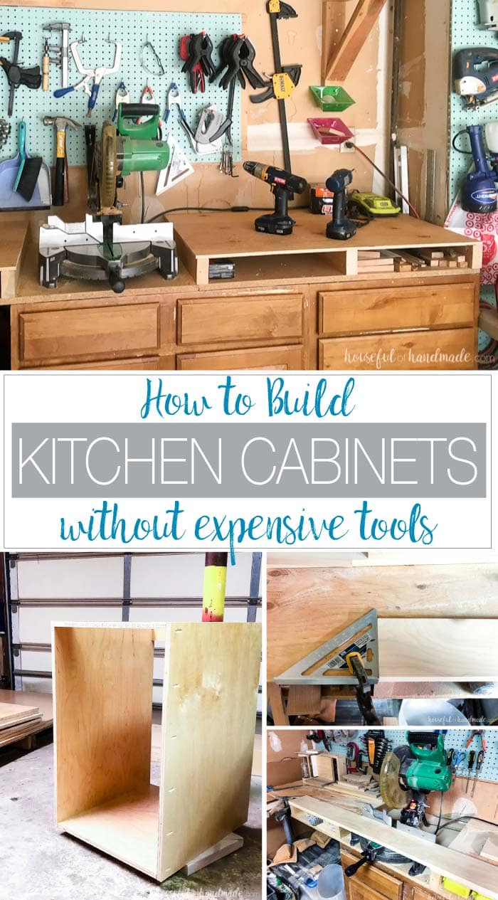 Build Your Own Cabinets Without Expensive Tools Houseful Of Handmade