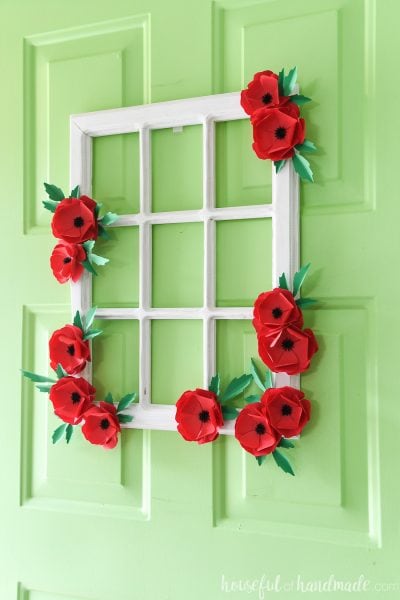 Easy Window Frame Wreath - Unique Wreath Idea