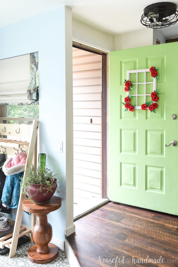 Easy Window Frame Wreath - Unique Wreath Idea