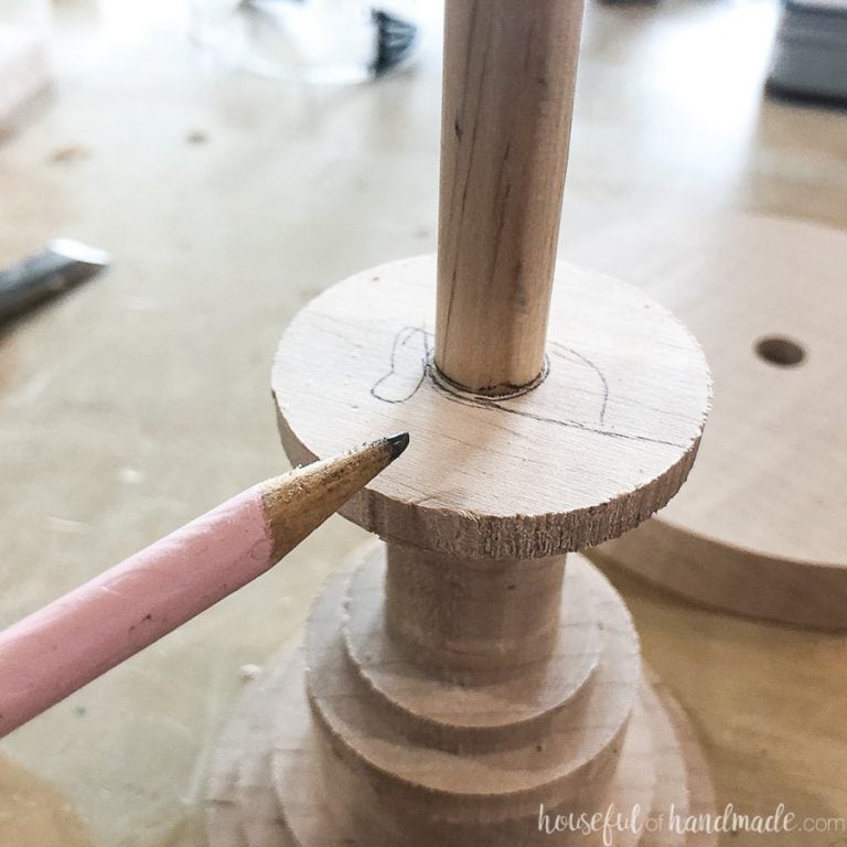DIY Wood Cake Stand - Houseful of Handmade