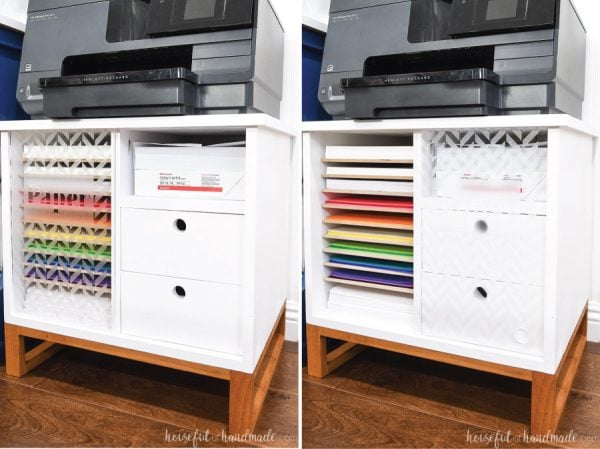 Printer Stand with Paper Storage & Drawers - Houseful of Handmade