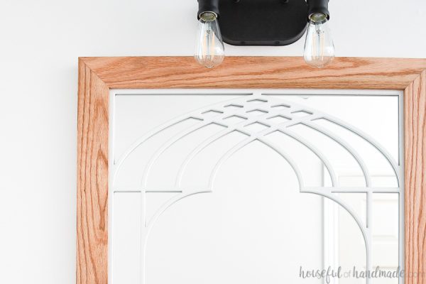 DIY Window Frame Mirror for the Bathroom - Houseful of Handmade