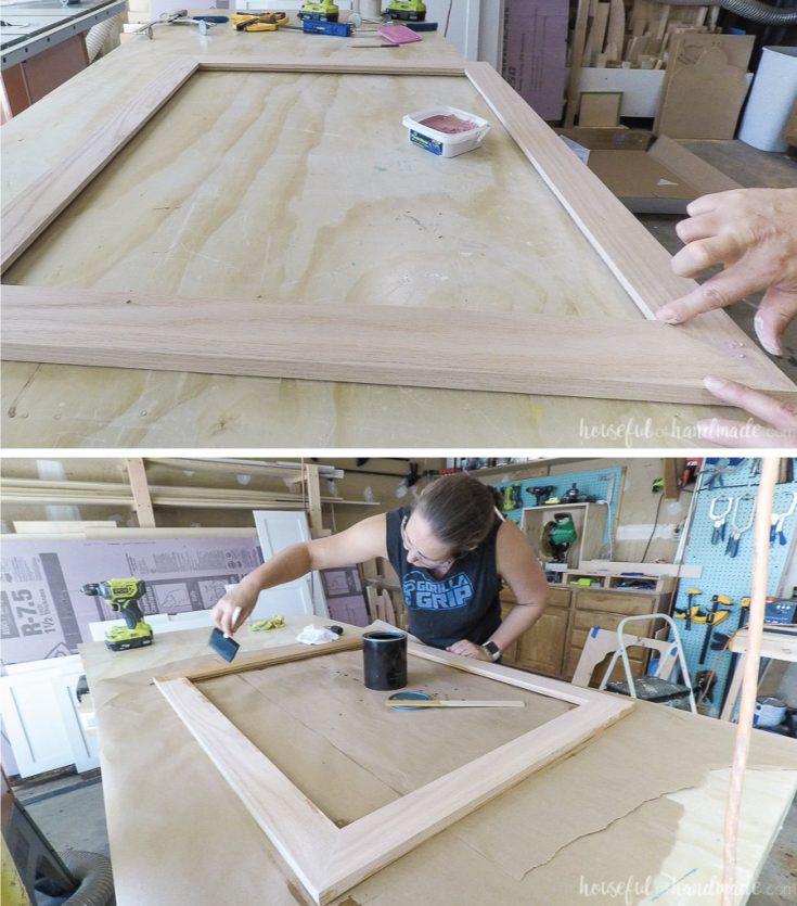 DIY Window Frame Mirror for the Bathroom - Houseful of Handmade