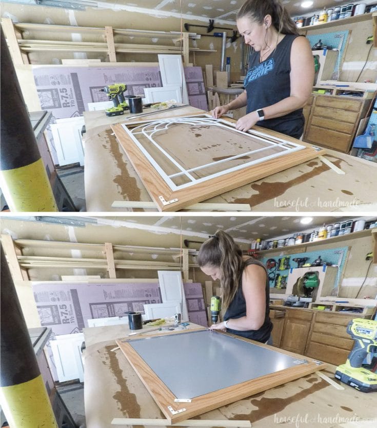 DIY Window Frame Mirror for the Bathroom - Houseful of Handmade