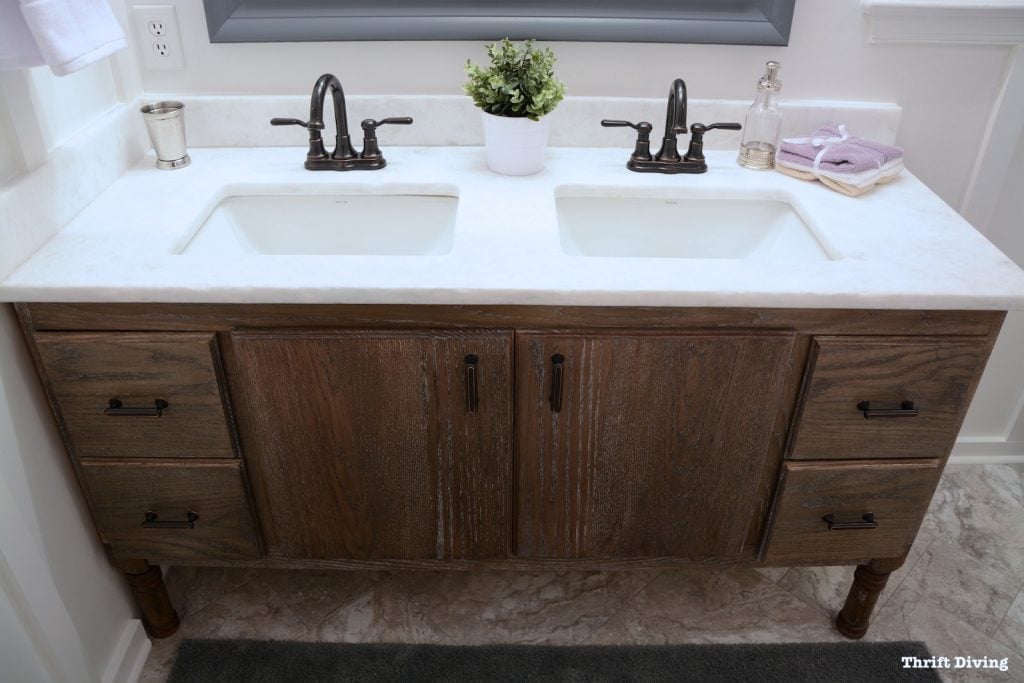 Cheap DIY Vanity Tops For Your Bathroom