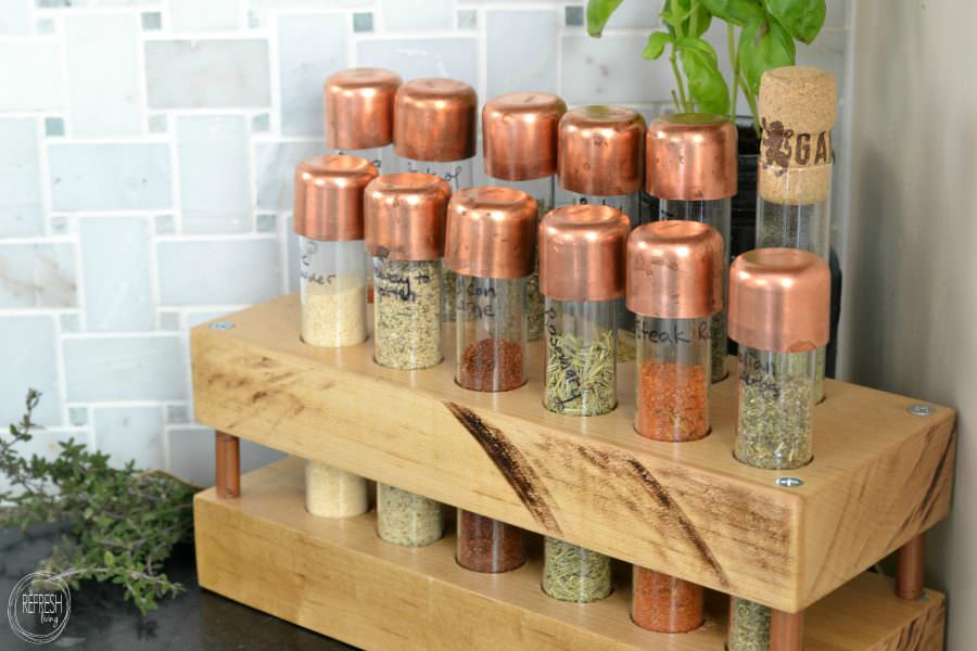 DIY Spice Rack Ideas for an Organized Kitchen - Houseful of Handmade