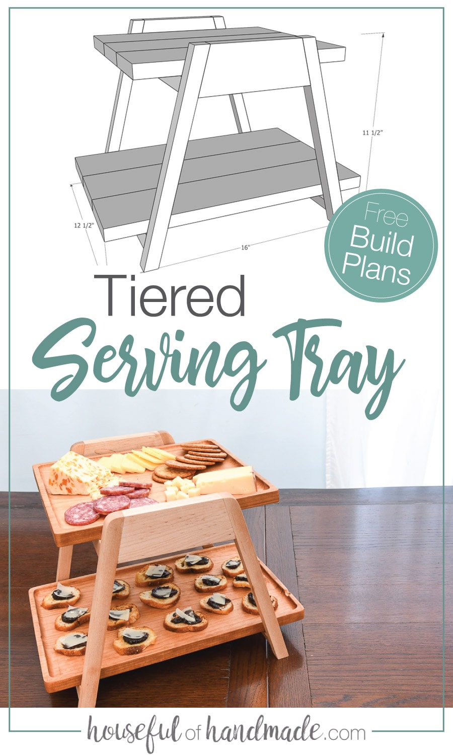 Tiered Serving Tray Build Plans - Houseful of Handmade