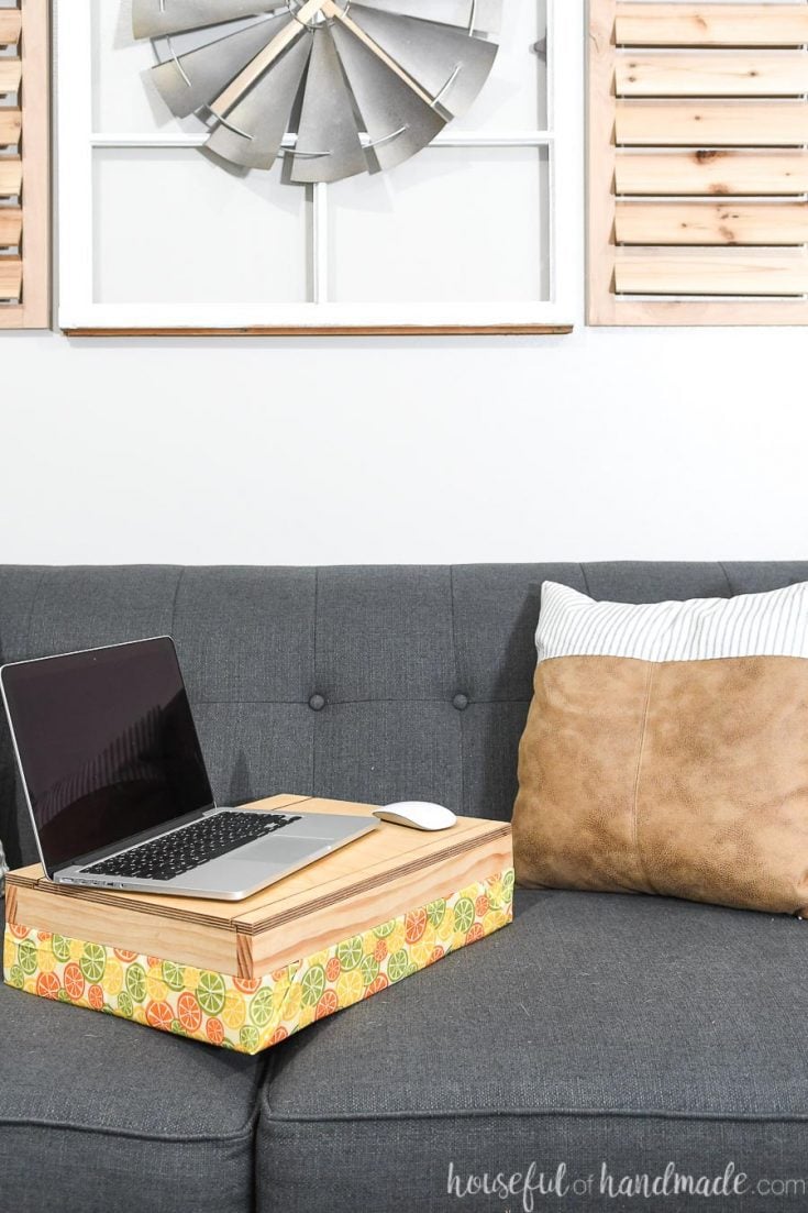 Easy Lap Desk with Storage - Houseful of Handmade