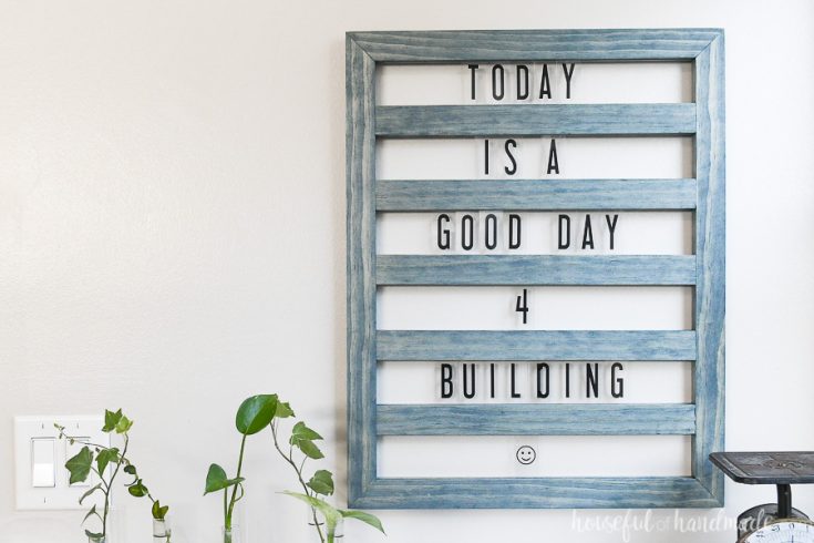 Easy DIY Sliding Letter Board - Houseful of Handmade