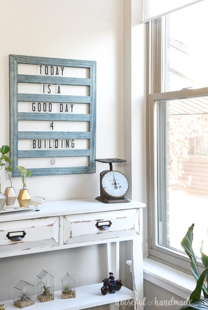 Easy DIY Sliding Letter Board - Houseful of Handmade