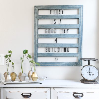 Easy DIY Sliding Letter Board - Houseful of Handmade