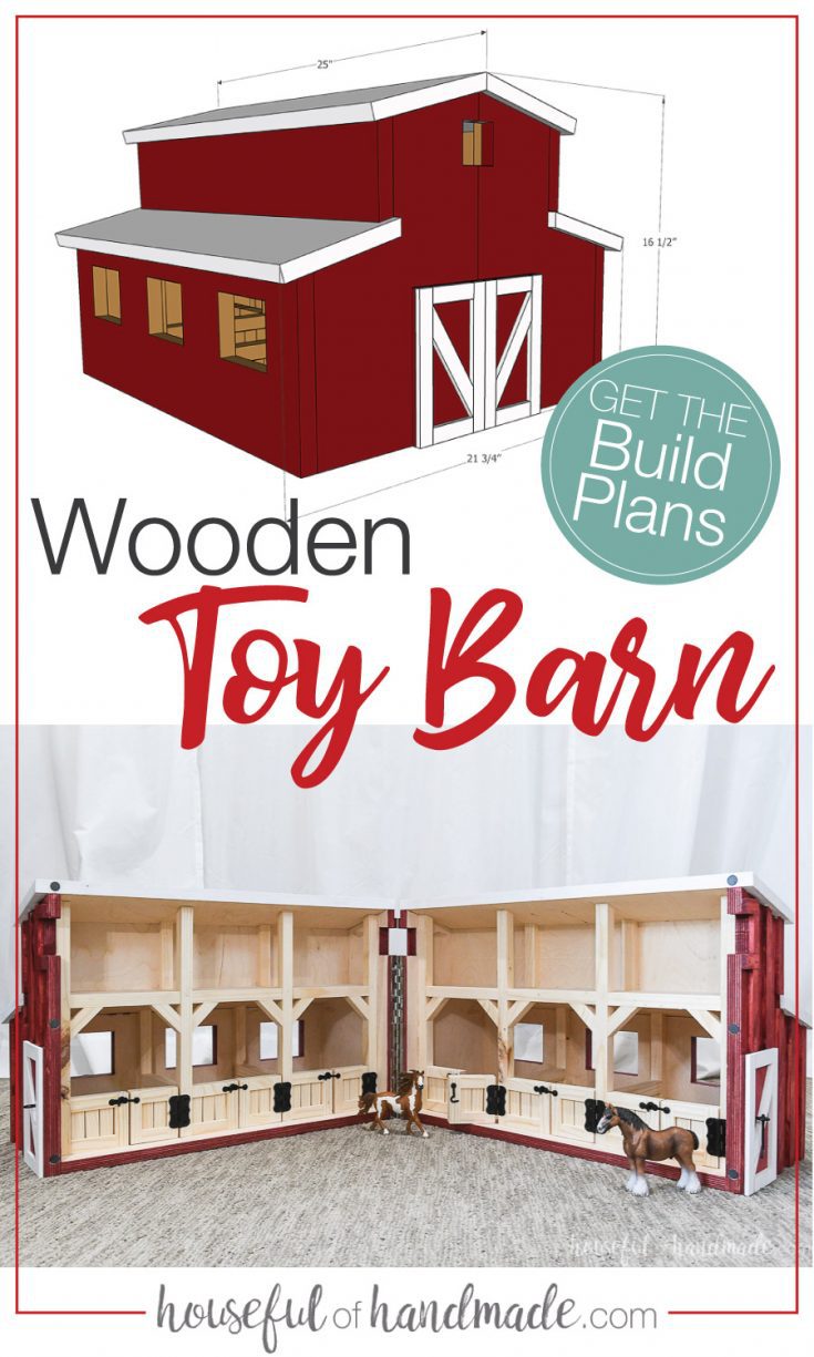 Wooden Toy Barn Build Plans - Houseful of Handmade