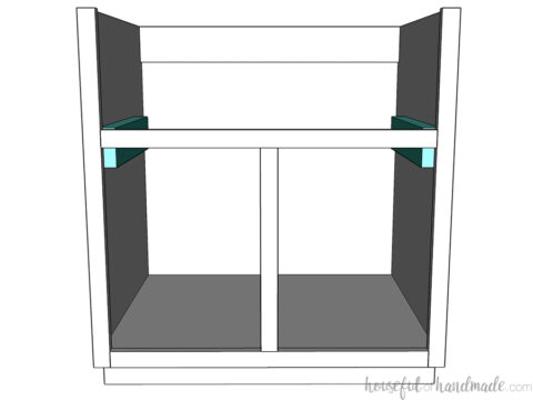 How to Build a Farmhouse Sink Base Cabinet - Houseful of Handmade
