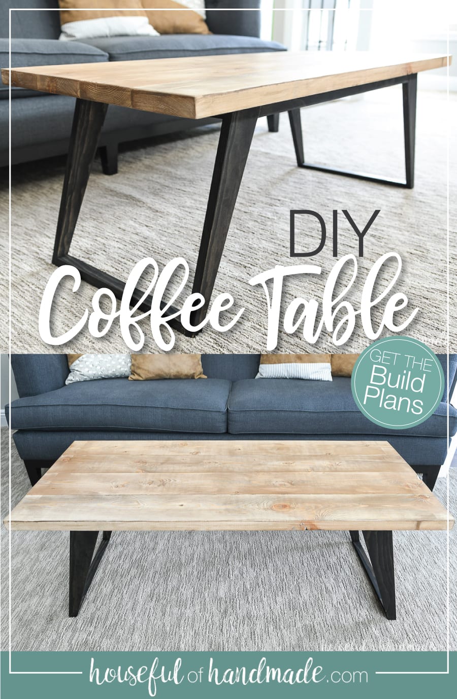 Simple Modern Coffee Table Build Plans - Houseful of Handmade
