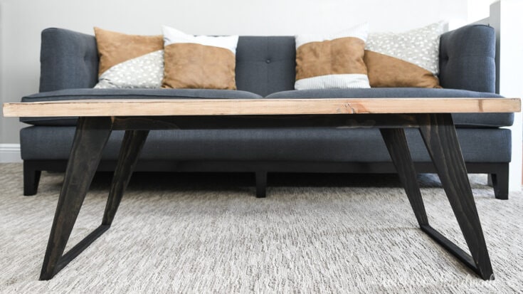 Simple Modern Coffee Table Build Plans - Houseful of Handmade