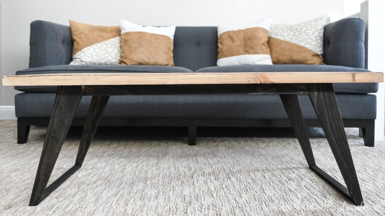 Simple Modern Coffee Table Build Plans - Houseful of Handmade