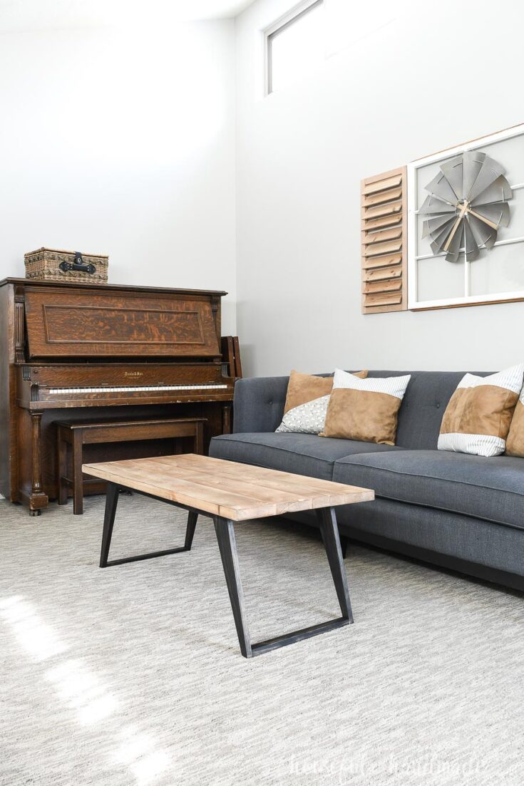 Simple Modern Coffee Table Build Plans - Houseful of Handmade