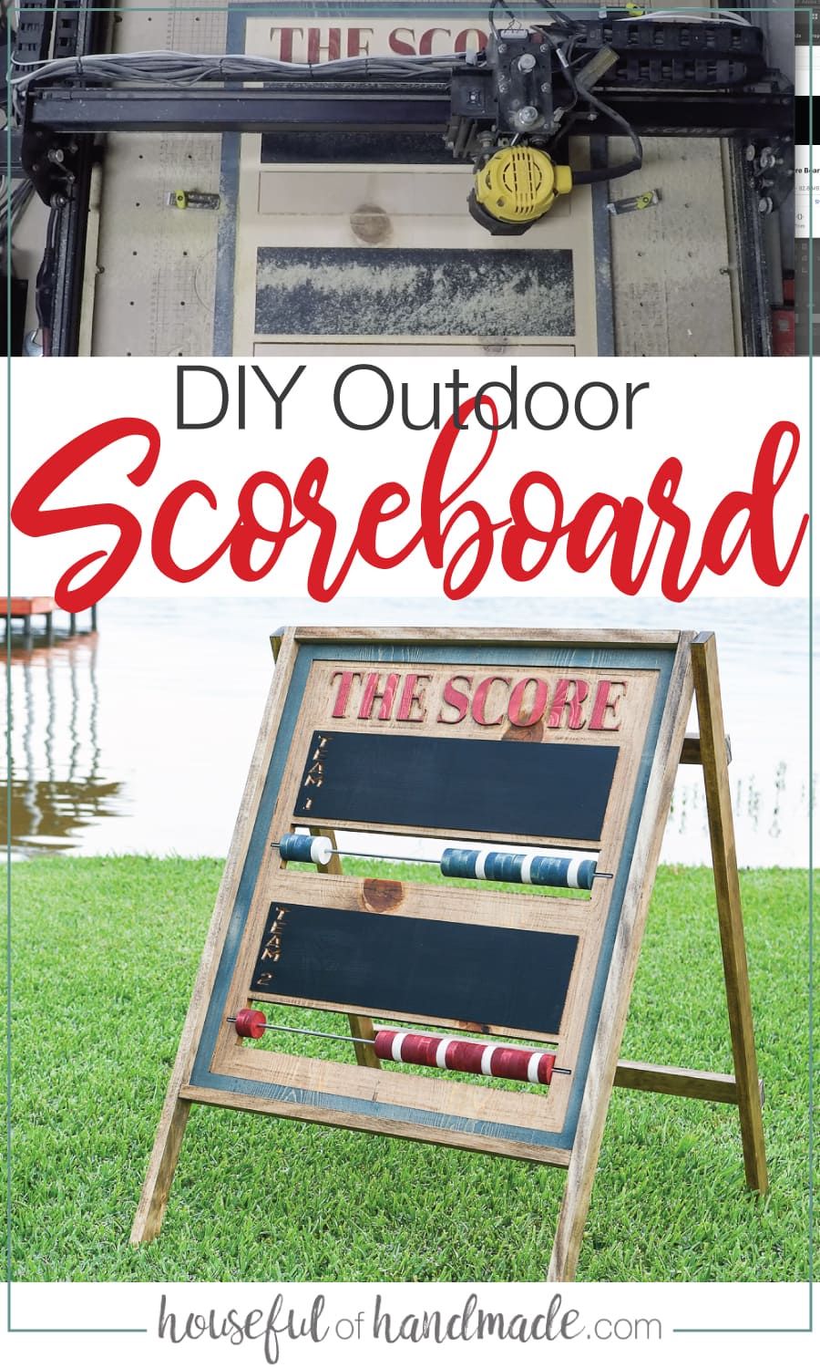 Outdoor Scoreboard for Summer Games - Houseful of Handmade