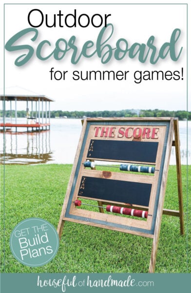 Outdoor Scoreboard for Summer Games - Houseful of Handmade