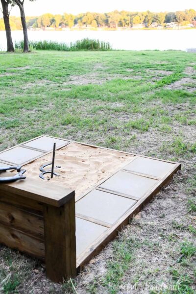 Ultimate DIY Horseshoe Pit Build Plans - Houseful of Handmade