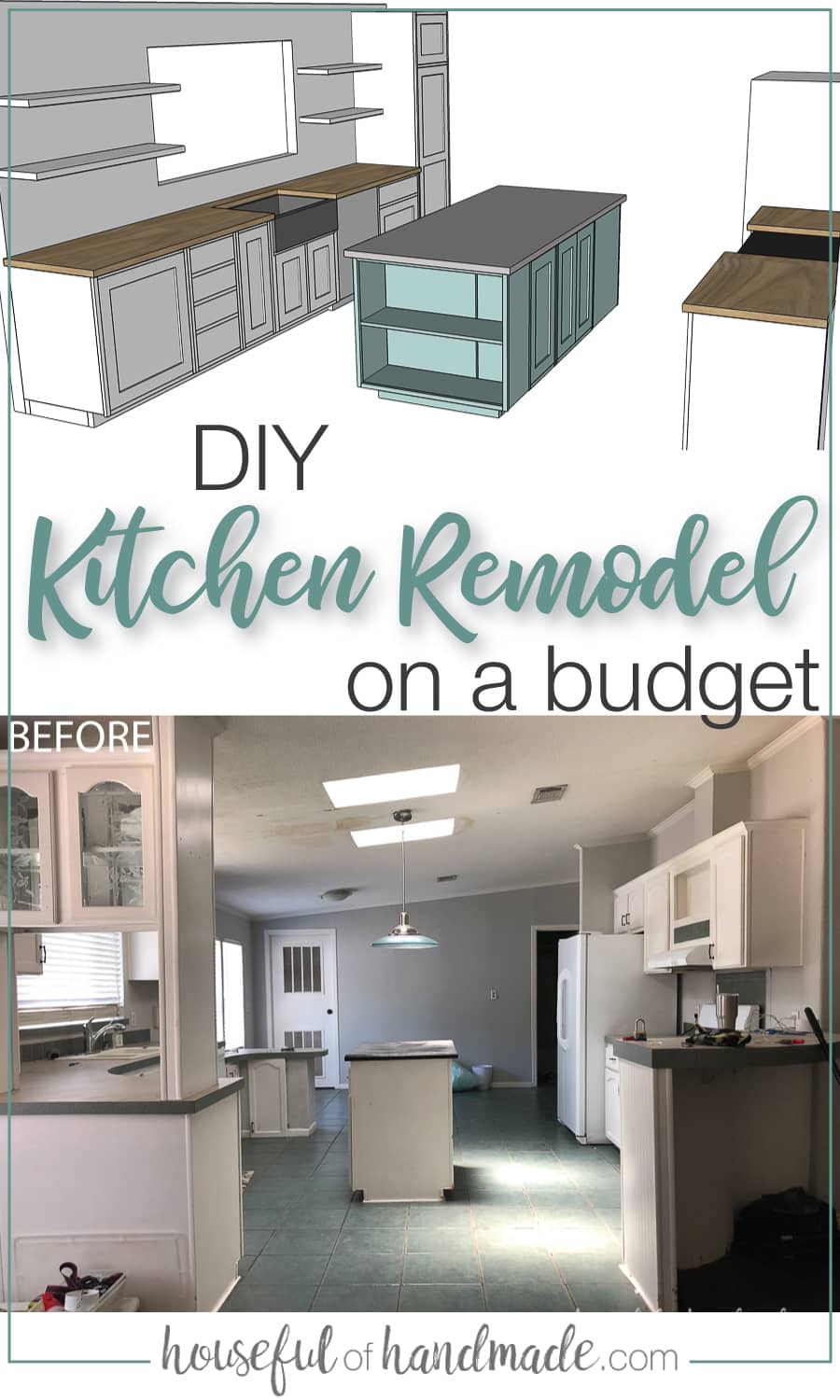 DIY Kitchen Remodel Plan - Houseful of Handmade