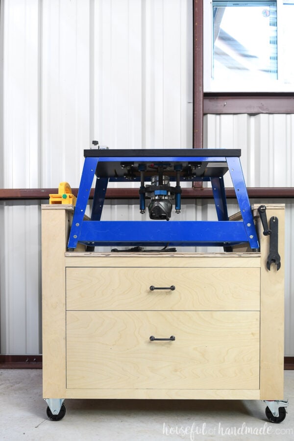 Rolling Bench Top Router Table Build Plans - Houseful of Handmade