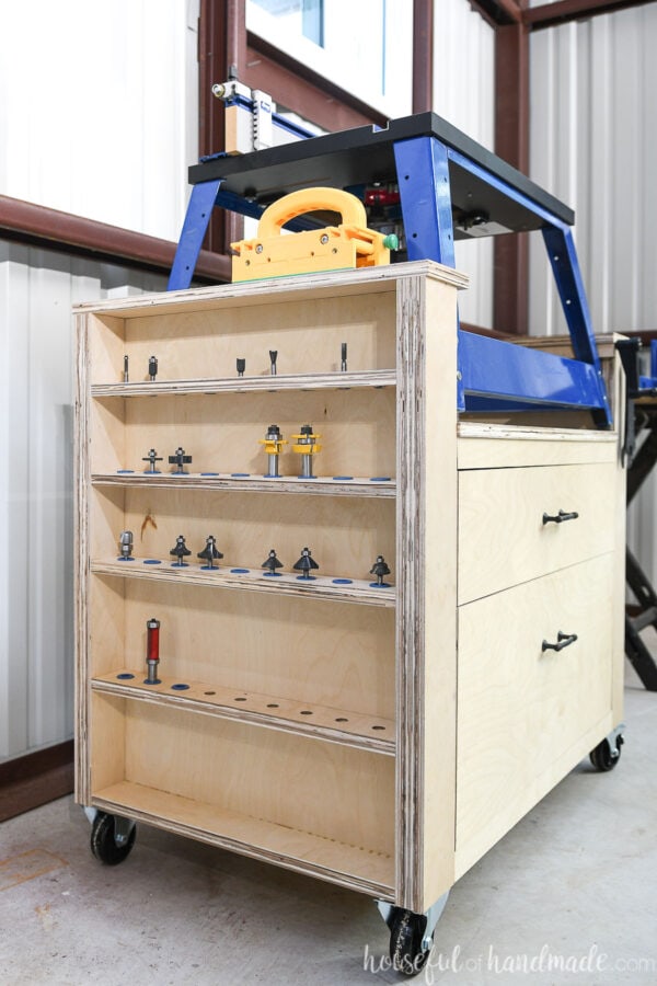 Rolling Bench Top Router Table Build Plans - Houseful of Handmade