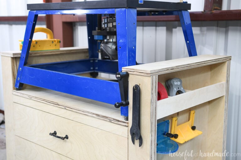 Rolling Bench Top Router Table Build Plans - Houseful of Handmade