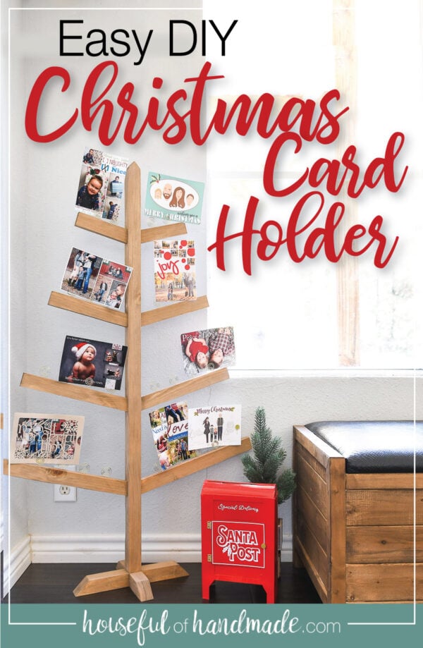 Christmas Tree Christmas Card Holder - Houseful of Handmade