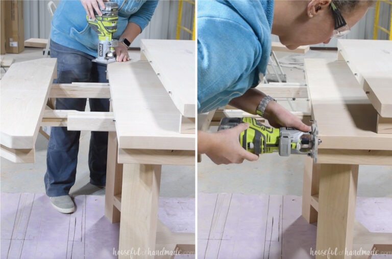 DIY Dining Table with Leaves - Houseful of Handmade