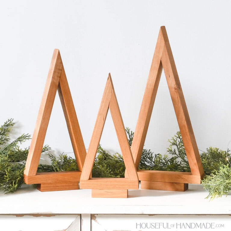 Large Wood Christmas Tree DIY - Houseful of Handmade